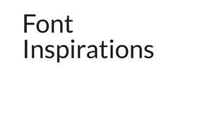 Font Inspirations at emaze Presentation