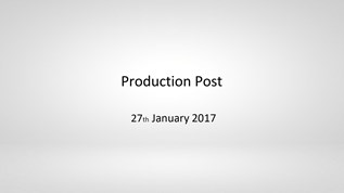 Production Post at emaze Presentation