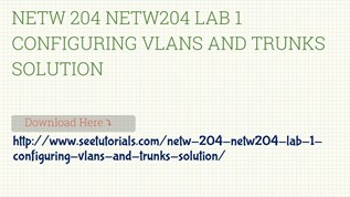 NETW 204 NETW204 at emaze Presentation