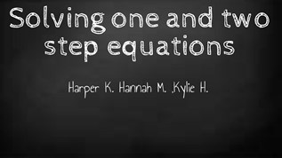 solving one and two step equations at emaze Presentation