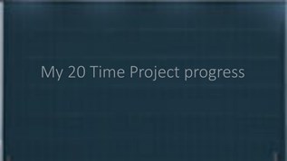 My 20 Time Project at emaze Presentation