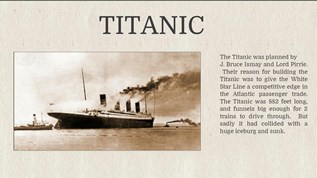 Samuel Titanic at emaze Presentation