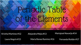 table of the elements at emaze Presentation