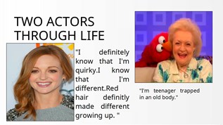 Two actors through at emaze Presentation