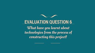 Evaluation Question 6 at emaze Presentation