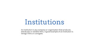 Institutions at emaze Presentation