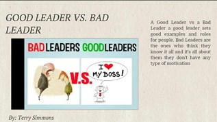 Good Leader Vs. Bad Terry at emaze Presentation
