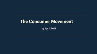 Consumer Movement at emaze Presentation