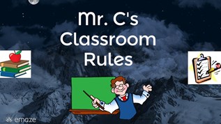Mr. C's Classroom Rules at emaze Presentation