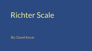 Richter Scale at emaze Presentation