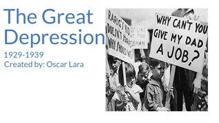 The Great Depression Project at emaze Presentation