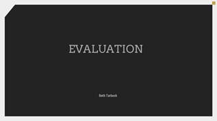 EVALUATION at emaze Presentation