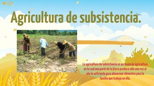 La agricultura de subsistencia at emaze Presentation
