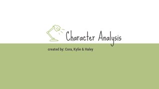 Character Analysis at emaze Presentation