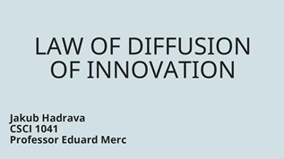 LAW OF DIFFUSION OF at emaze Presentation