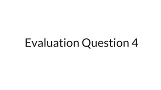 Evaluation Question at emaze Presentation