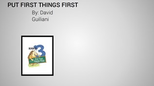 Put first things at emaze Presentation