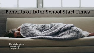 Benefits of Later School Start Times at emaze Presentation