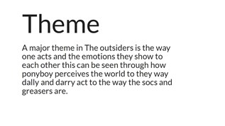 Theme A major theme at emaze Presentation