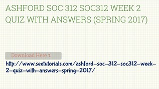 SOC 312 SOC312 at emaze Presentation