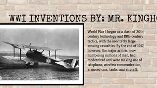 WWI Inventions By: Brandon at emaze Presentation
