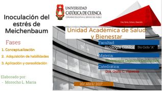 Inoculacion Estres Meichenbaum at emaze Presentation