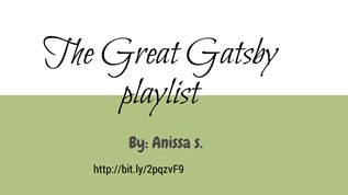 Great Gatsby Playlist at emaze Presentation
