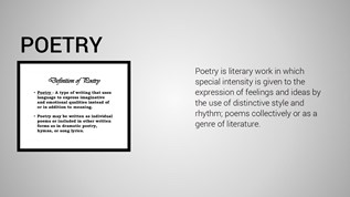 Poetry Presentation at emaze Presentation