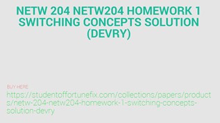 NETW 204 NETW204 at emaze Presentation