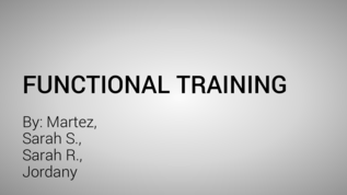 Functional Training Presentation on emaze