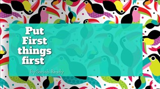 Put First things at emaze Presentation