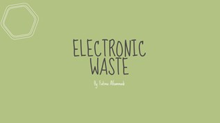 ELECTRONIC WASTE at emaze Presentation