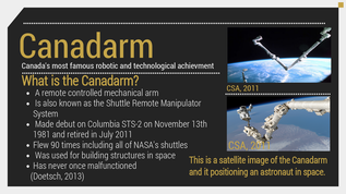 Canadarm at emaze Presentation