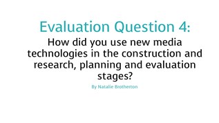 Evaluation Question 4 at emaze Presentation