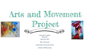 Arts & Movement Project at emaze Presentation