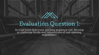 Evaluation Question 1 at emaze Presentation