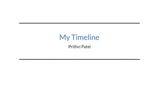 My Timeline at emaze Presentation