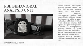 FBI: Behavioral Analysis Unit at emaze Presentation