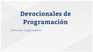 Devocionales de Programacion at emaze Presentation