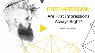 First Impression speech at emaze Presentation