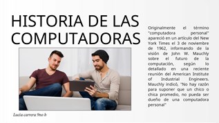 Historia de las computadoras at emaze Presentation
