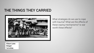 The Things They Carried Project at emaze Presentation