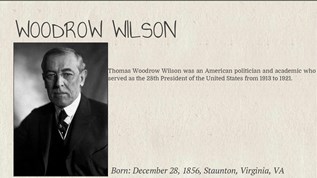 Woodrow Wilson Presentation at emaze Presentation