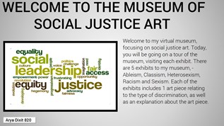 Social Justice art museum at emaze Presentation