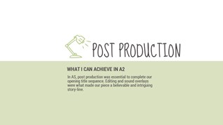 POST PRODUCTION at emaze Presentation