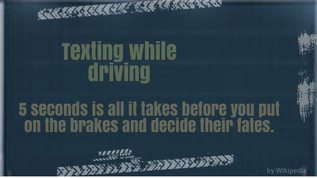 Texting while driving at emaze Presentation